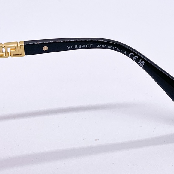 Versace | Accessories | New Ve4447 Gb87 Versace Black Gold Sunglasses ...